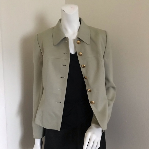 Escada | Jackets & Coats | Escada Gold Buttons Jacket | Poshmark